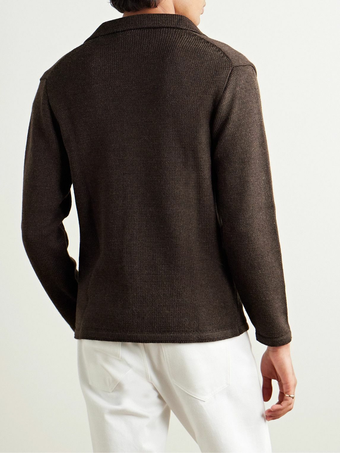 Inis Meáin - Pub Jacket Alpaca, Merino Wool, Cashmere and Silk-Blend ...