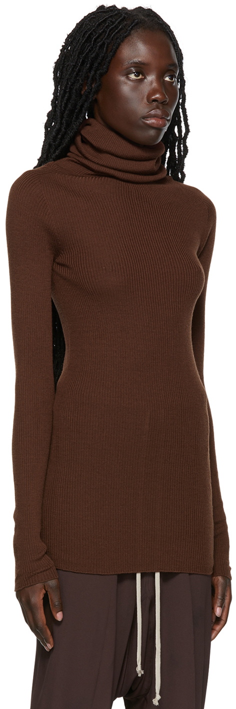 Rick Owens Brown Wool Sweater Rick Owens