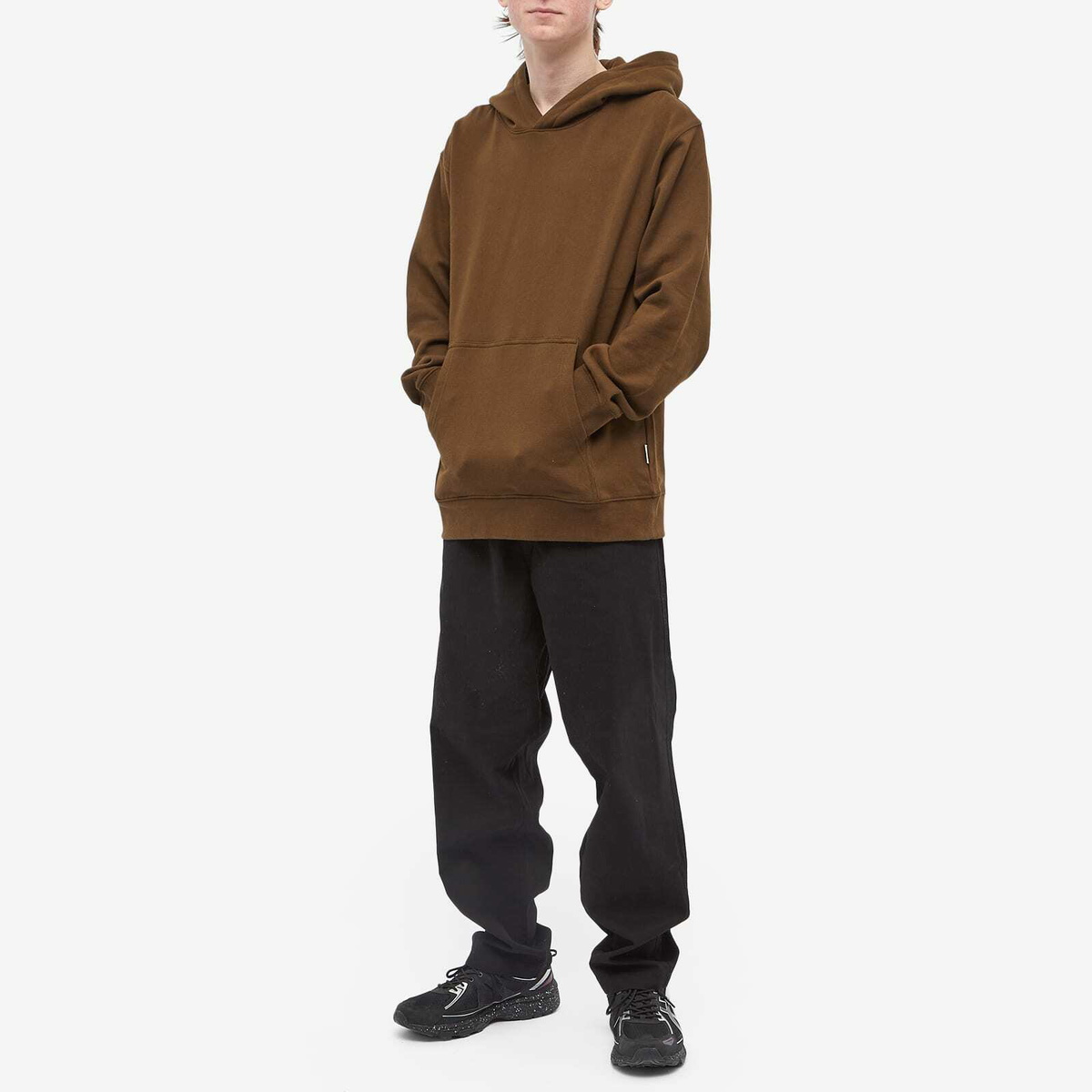 Taikan Men's Plain Heavyweight Hoodie in Brown Taikan