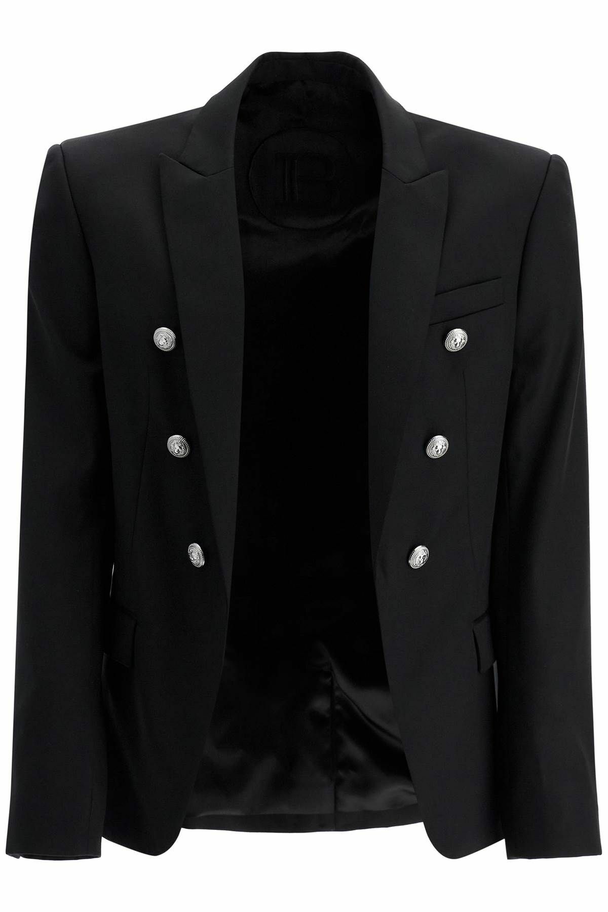 BALMAIN six-button wool jacket Black Balmain