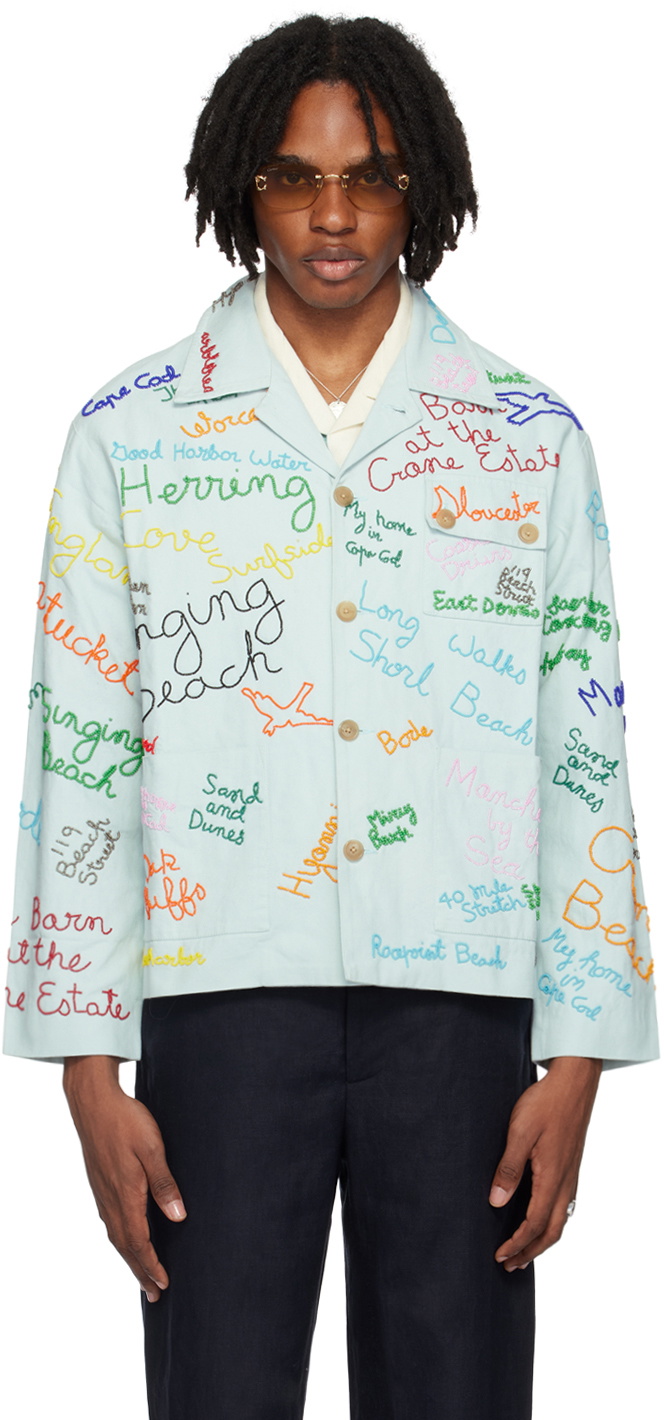 Bode Blue Seashore Jacket Bode