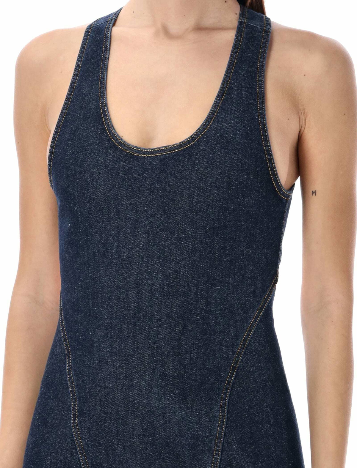 Alaia Sculpting Denim Dress ALAÏA