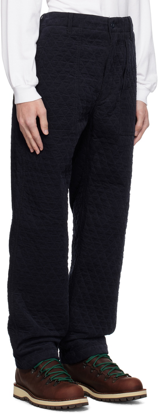 Engineered Garments Navy Fatigue Trousers Engineered Garments