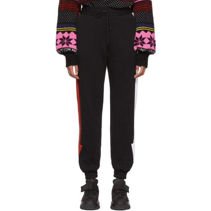 MSGM Black Arrow Lounge Pants MSGM