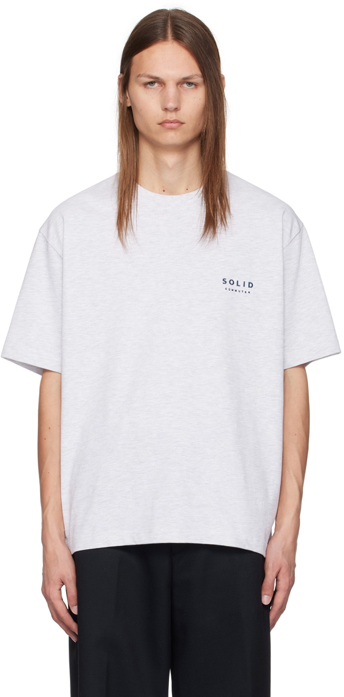 Solid Homme Gray 'Commuter' T-Shirt Solid Homme