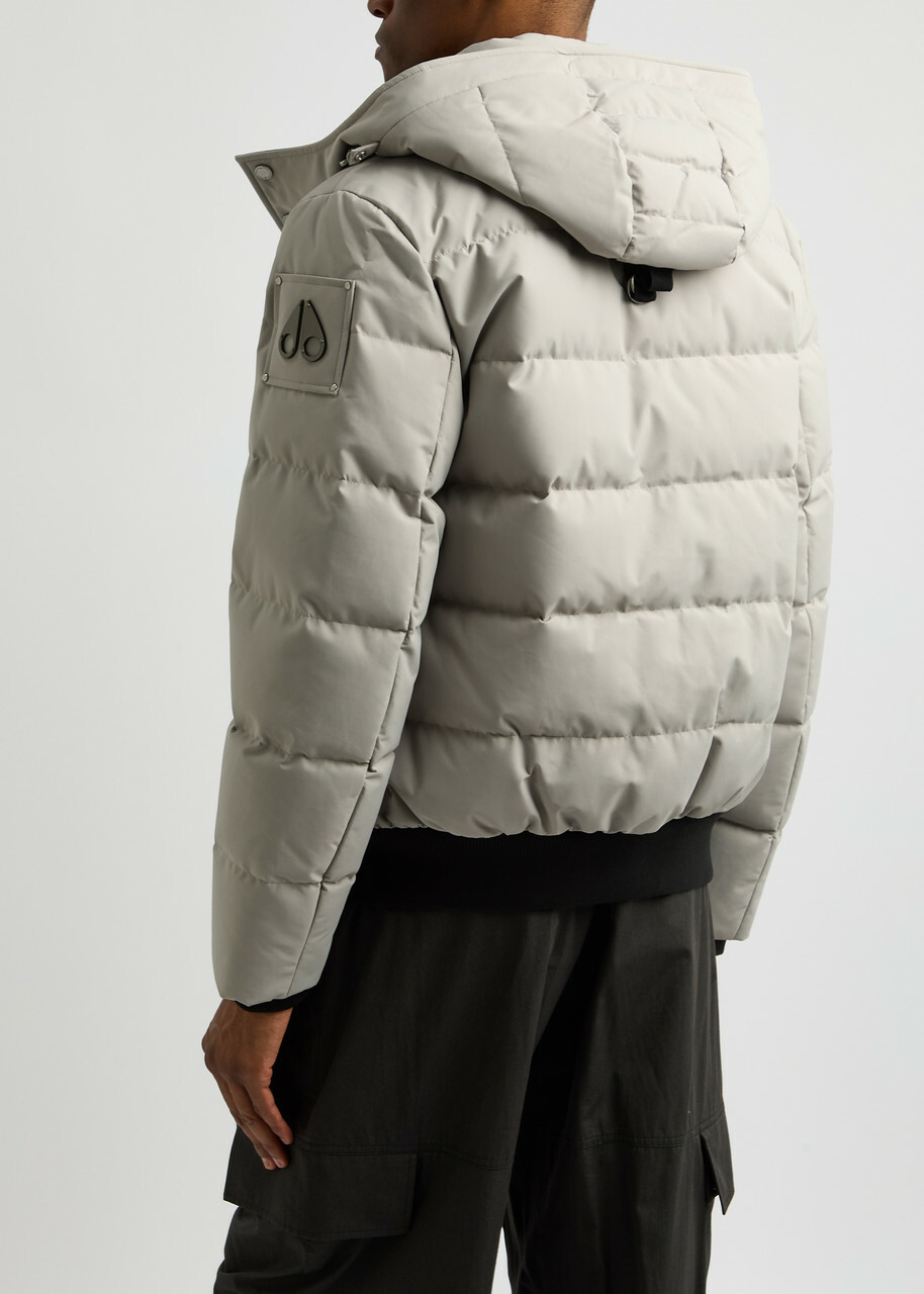 Moose Knuckles Cloud Quilted Shell Jacket Light Grey Moose Knuckles