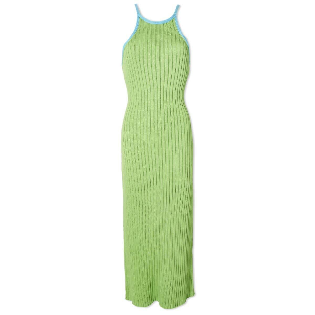 Stine Goya Women's Layden Ribbed Dress in Kelly Green Stine Goya