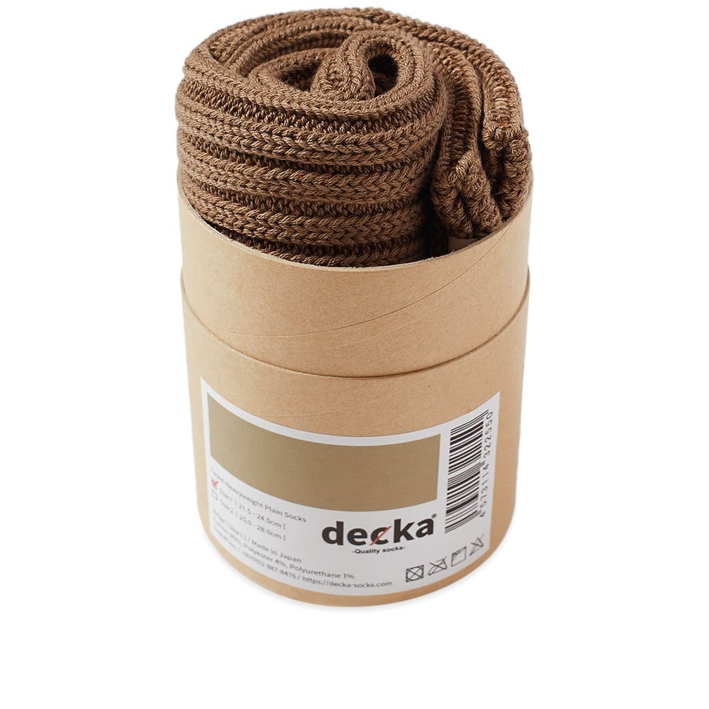 decka Heavyweight Plain Sock in Beige decka