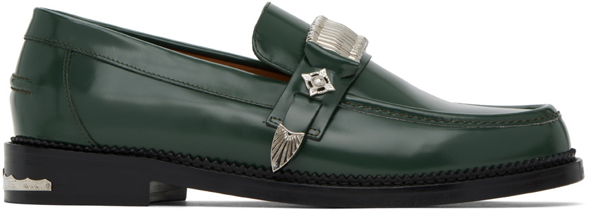 Toga Virilis Green Polido Loafers Toga Virilis
