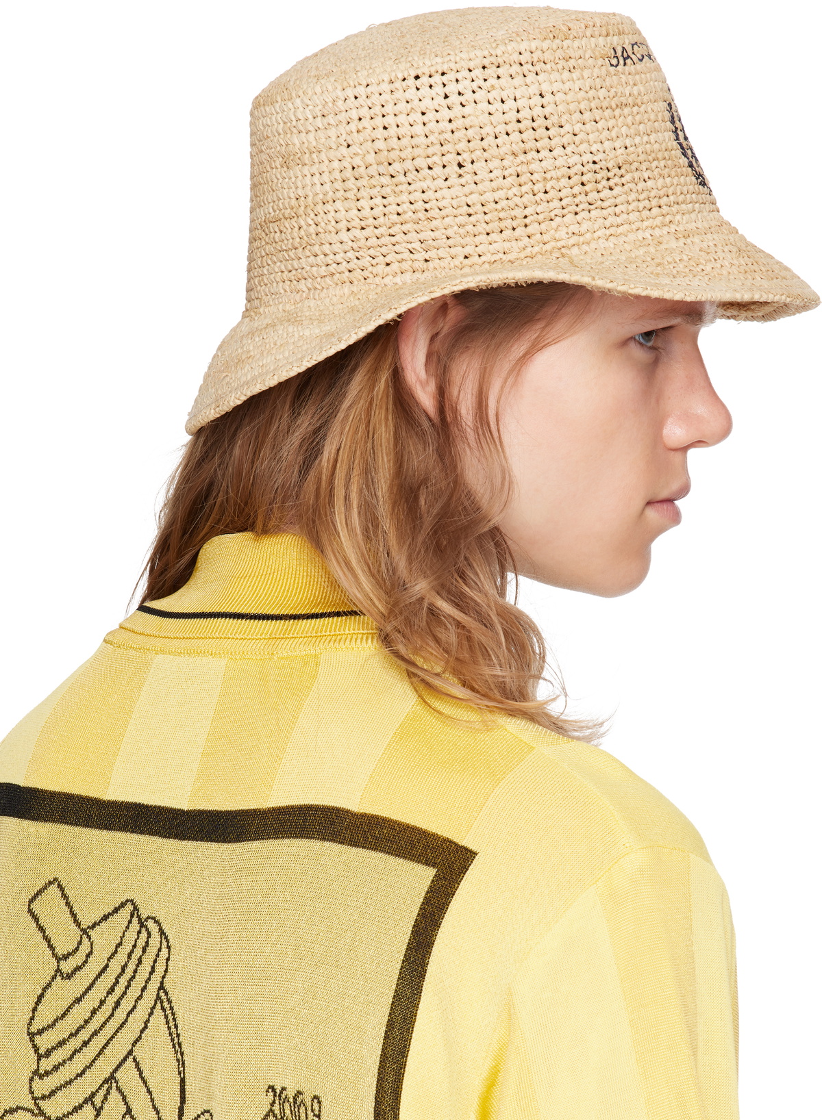 JACQUEMUS Beige 'Le bob Pesco' Bucket Hat Jacquemus