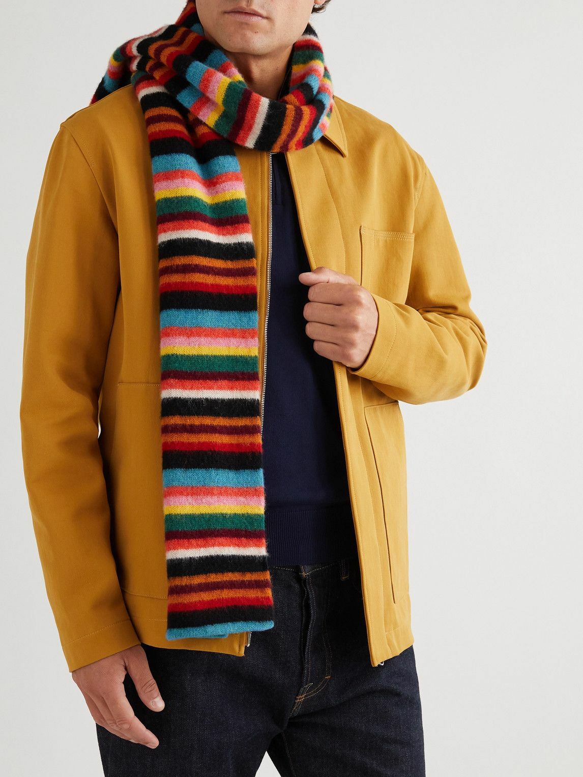 Paul Smith - Striped Wool Scarf Paul Smith