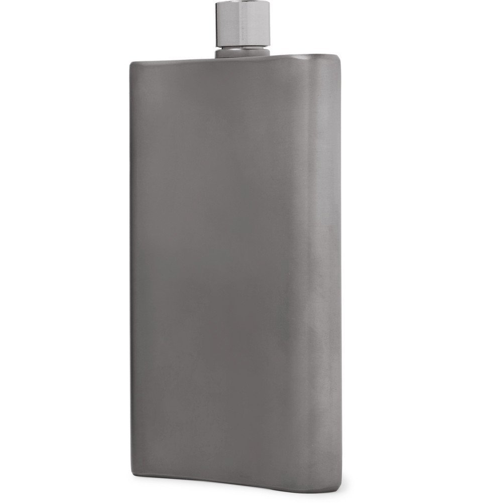 Snow Peak - 5.8oz Titanium Flask - Silver Snow Peak