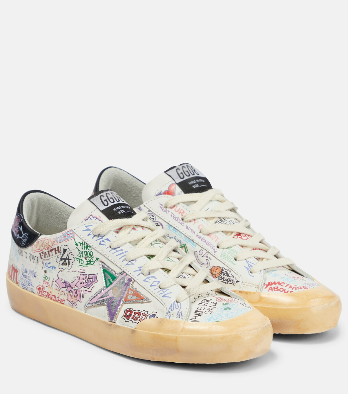 Golden Goose - Super-Star Penstar leather sneakers Golden Goose Deluxe ...