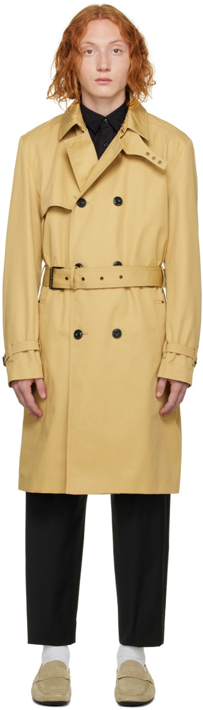 Hugo Beige Maluks Trench Coat Hugo Boss
