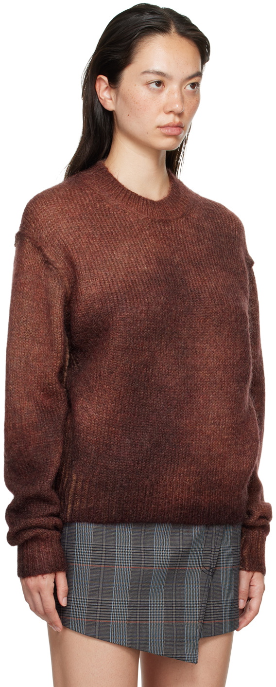 Acne Studios Red Sprayed Sweater Acne Studios