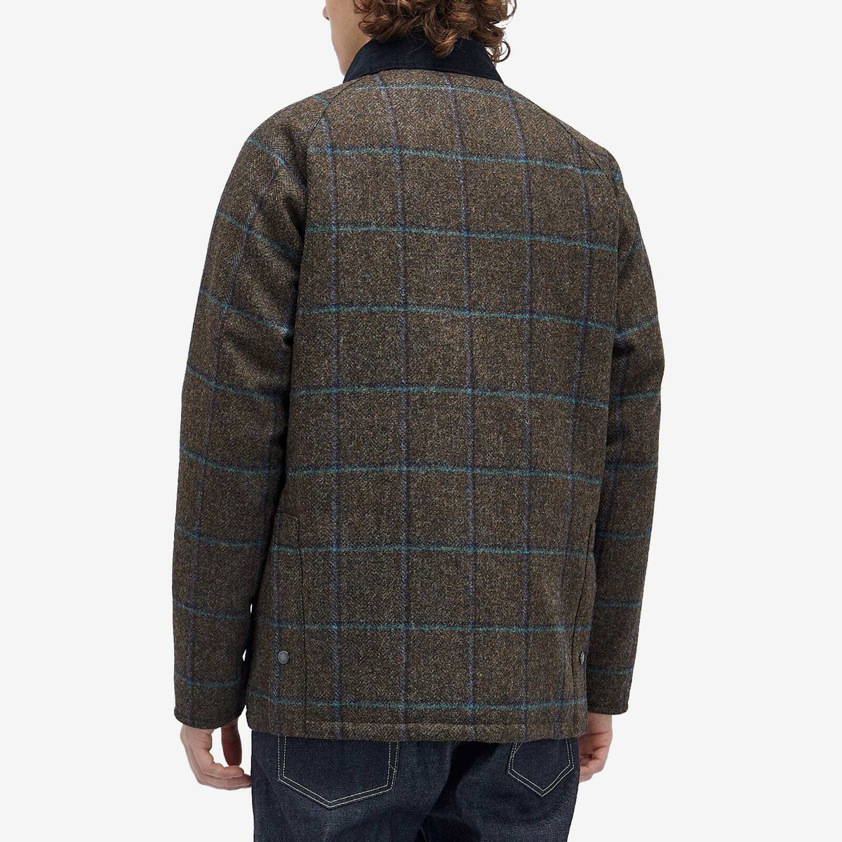 Barbour Men's Bedale Check Wool Jacket in Brown Barbour