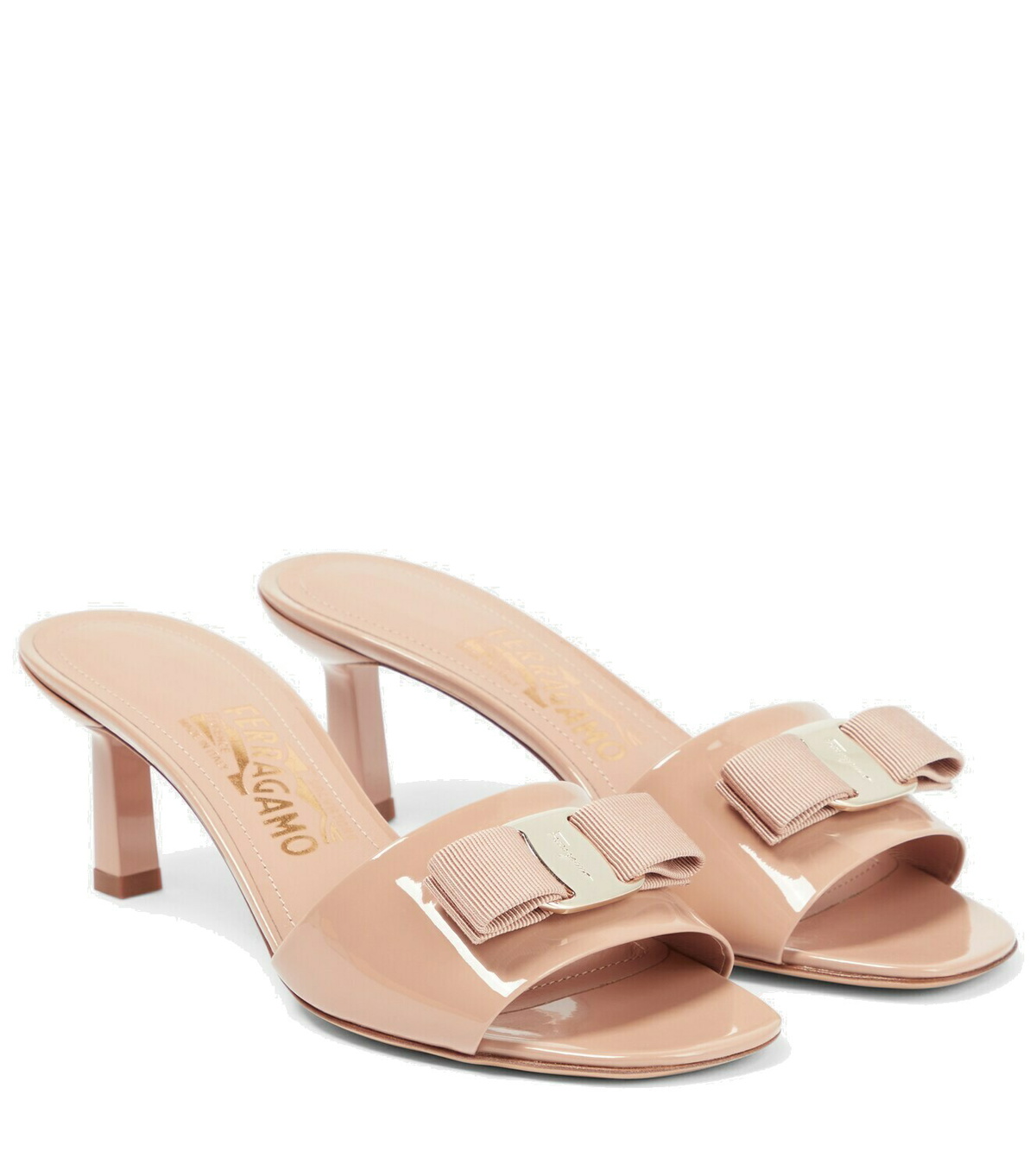 Ferragamo - Glo patent leather mules Salvatore Ferragamo