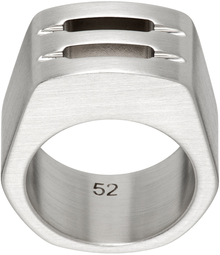 Rick Owens Silver Porterville Thumb Grill Ring Rick Owens