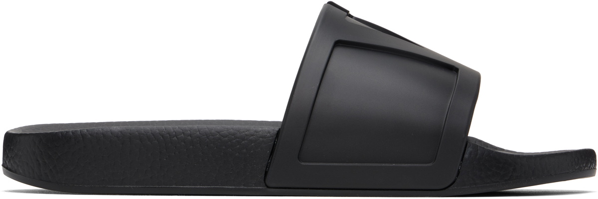Valentino Garavani Black Coolside Pool Slides Valentino Garavani