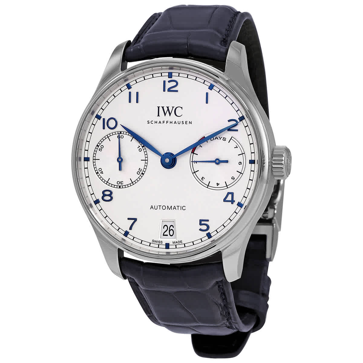 IWC Portugieser Automatic Silver Dial Mens Watch IW500705 IWC