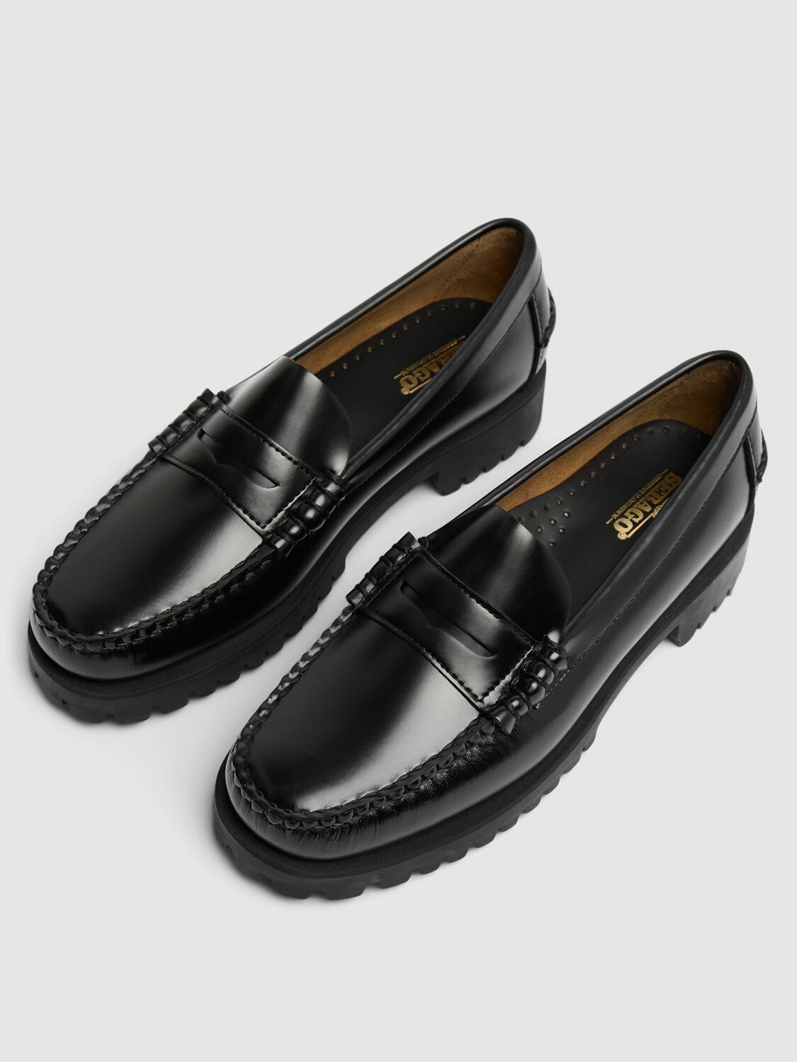 SEBAGO 20mm Dan Lug Leather Loafers Sebago