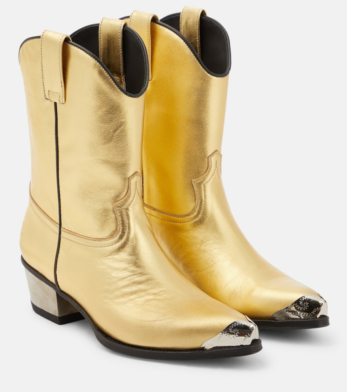 Dodo Bar Or Metallic leather cowboy boots Dodo Bar Or