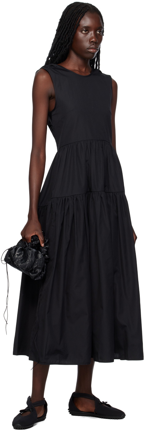 Cecilie Bahnsen Black Ruth Midi Dress Cecilie Bahnsen