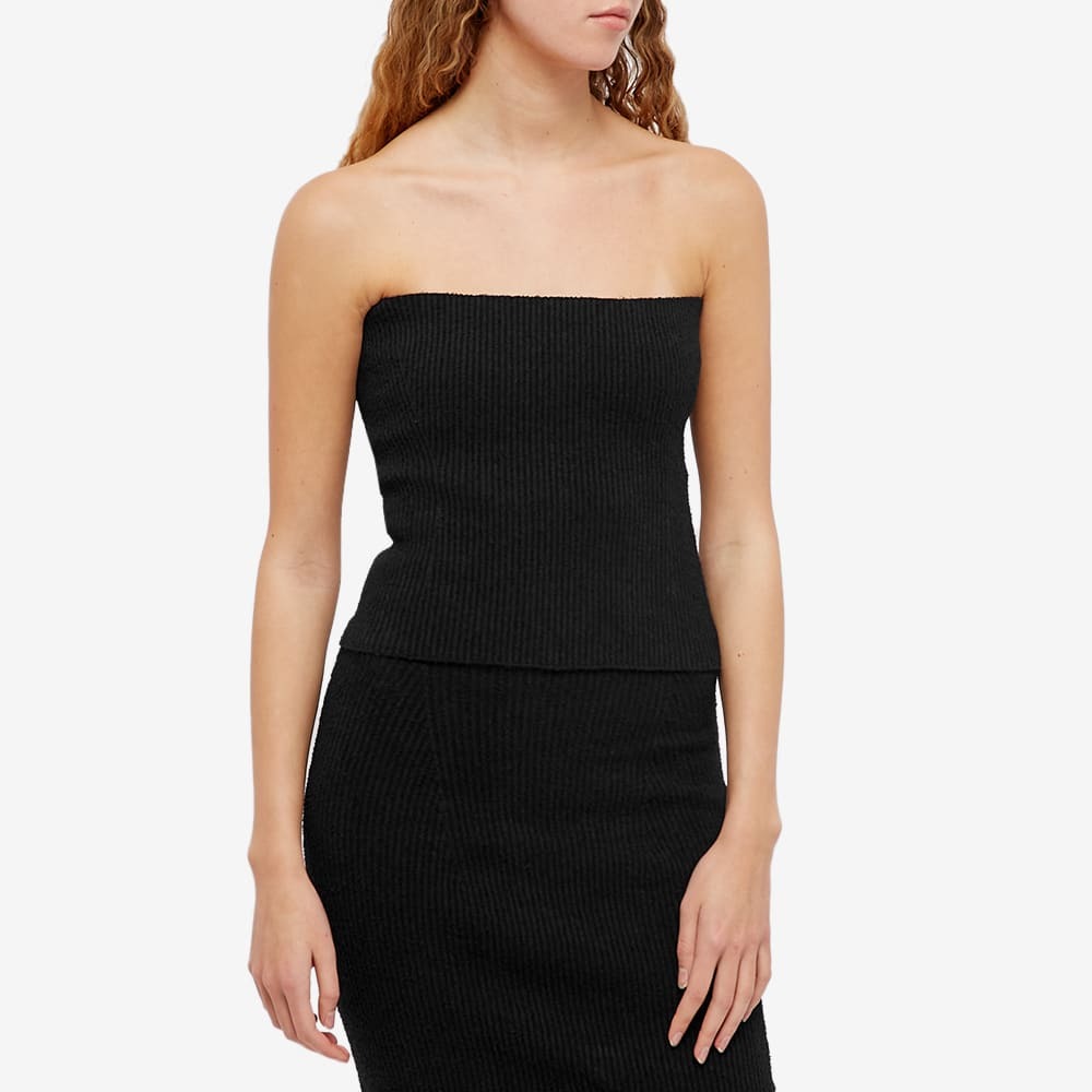 Wardrobe.nyc Women's Knit Tube Top in Black WARDROBE.NYC