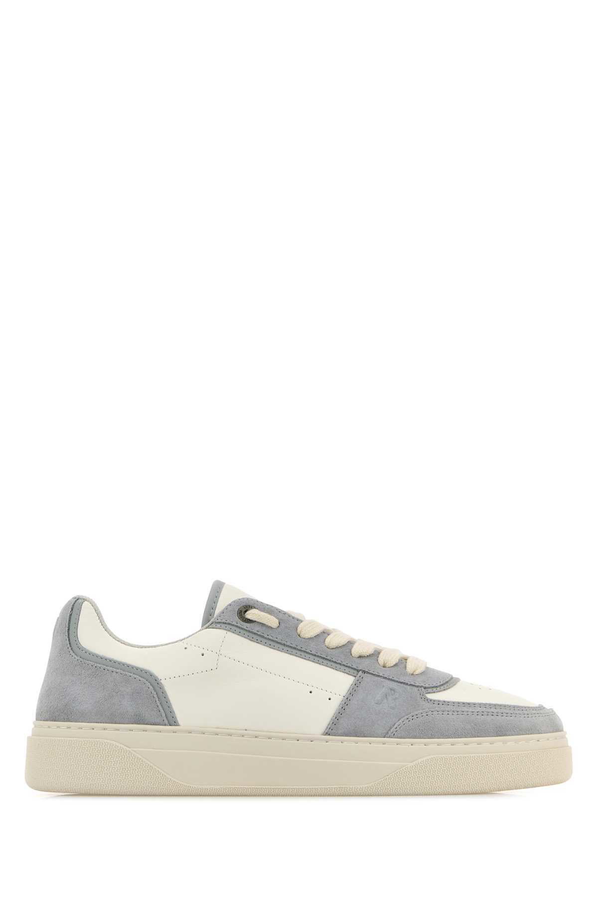 REPRESENT Two-tone Leather And Suede Initial Sneakers Represent