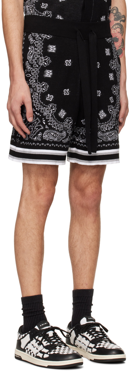 AMIRI Black Bandana Shorts Amiri