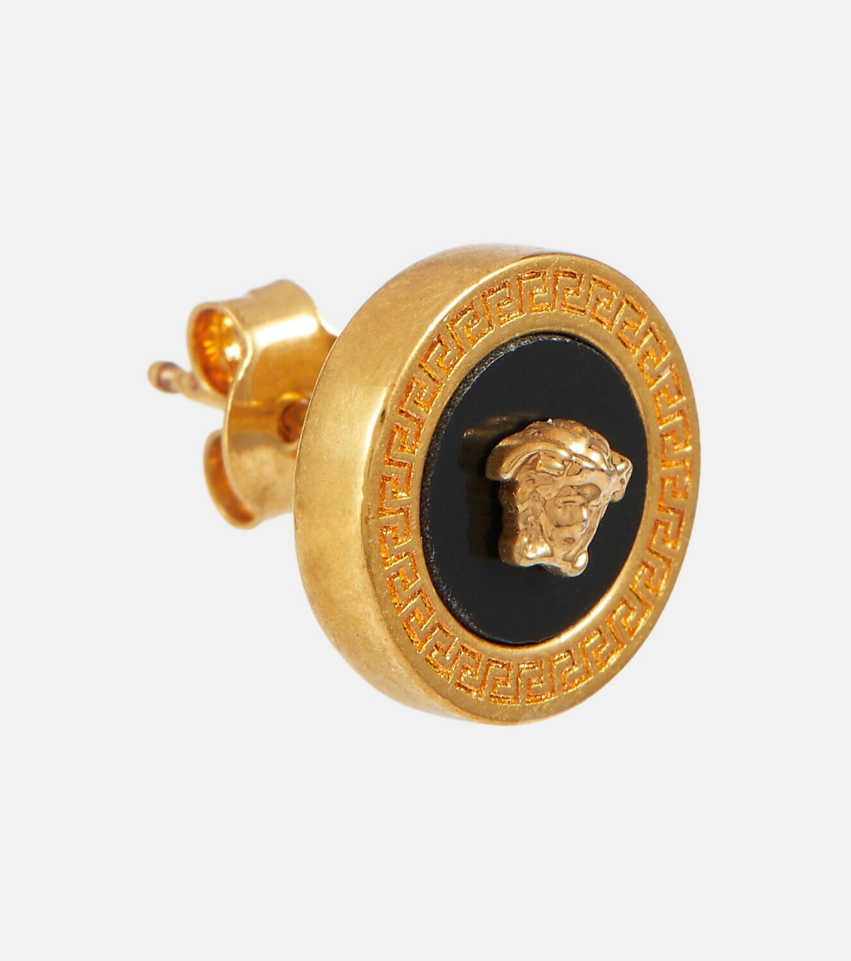 Versace - Enamel Medusa stud earrings Versace