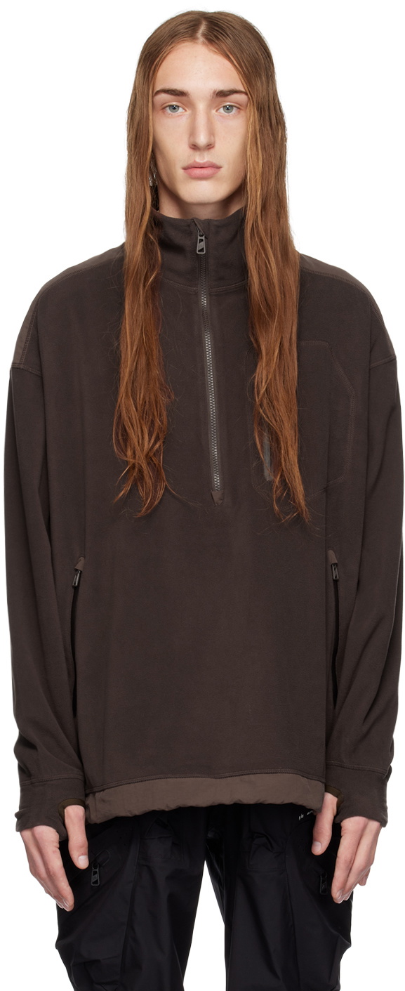 F/CE.® Brown Paneled Sweater F/CE.