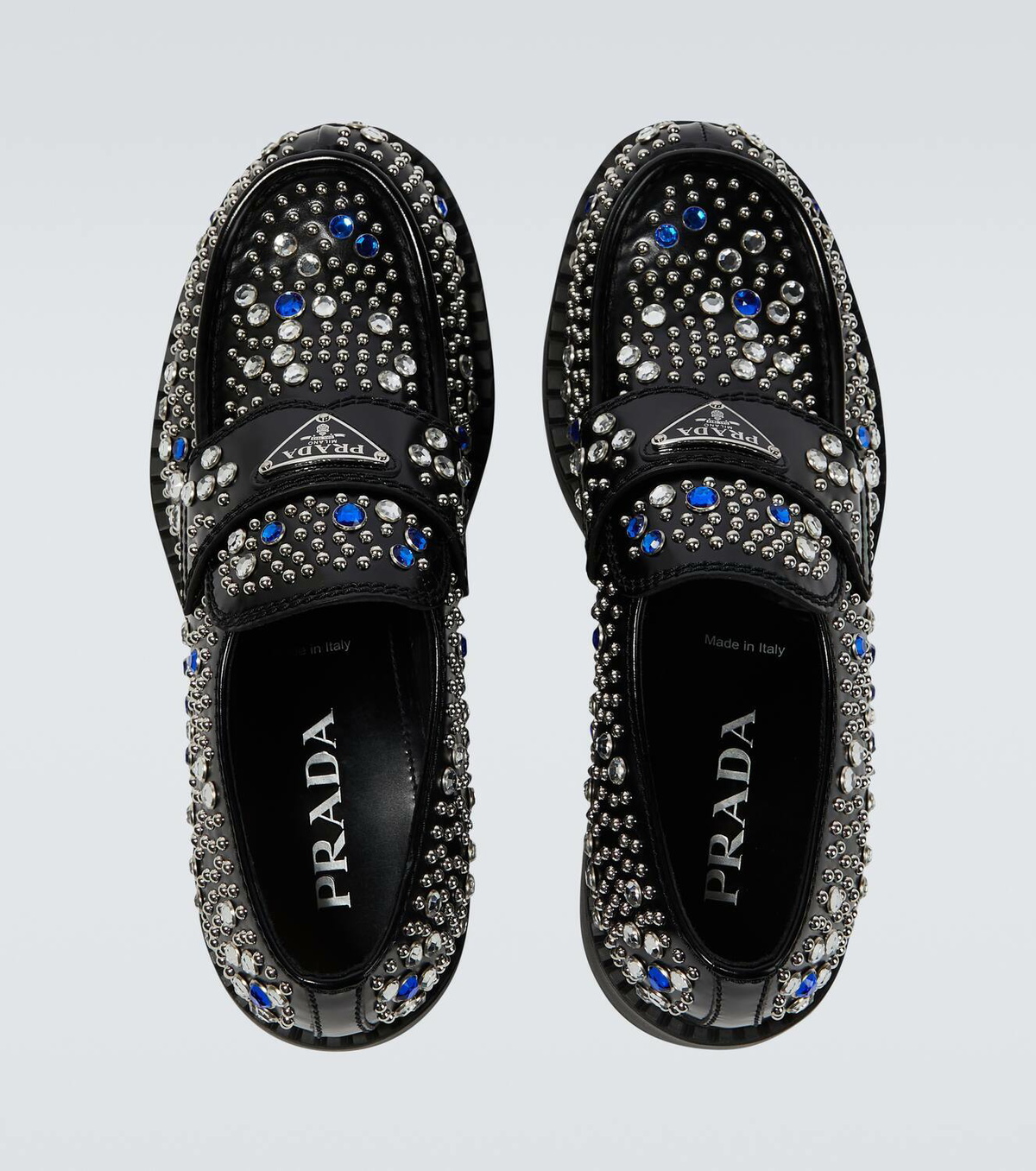 Prada Embellished leather loafers Prada