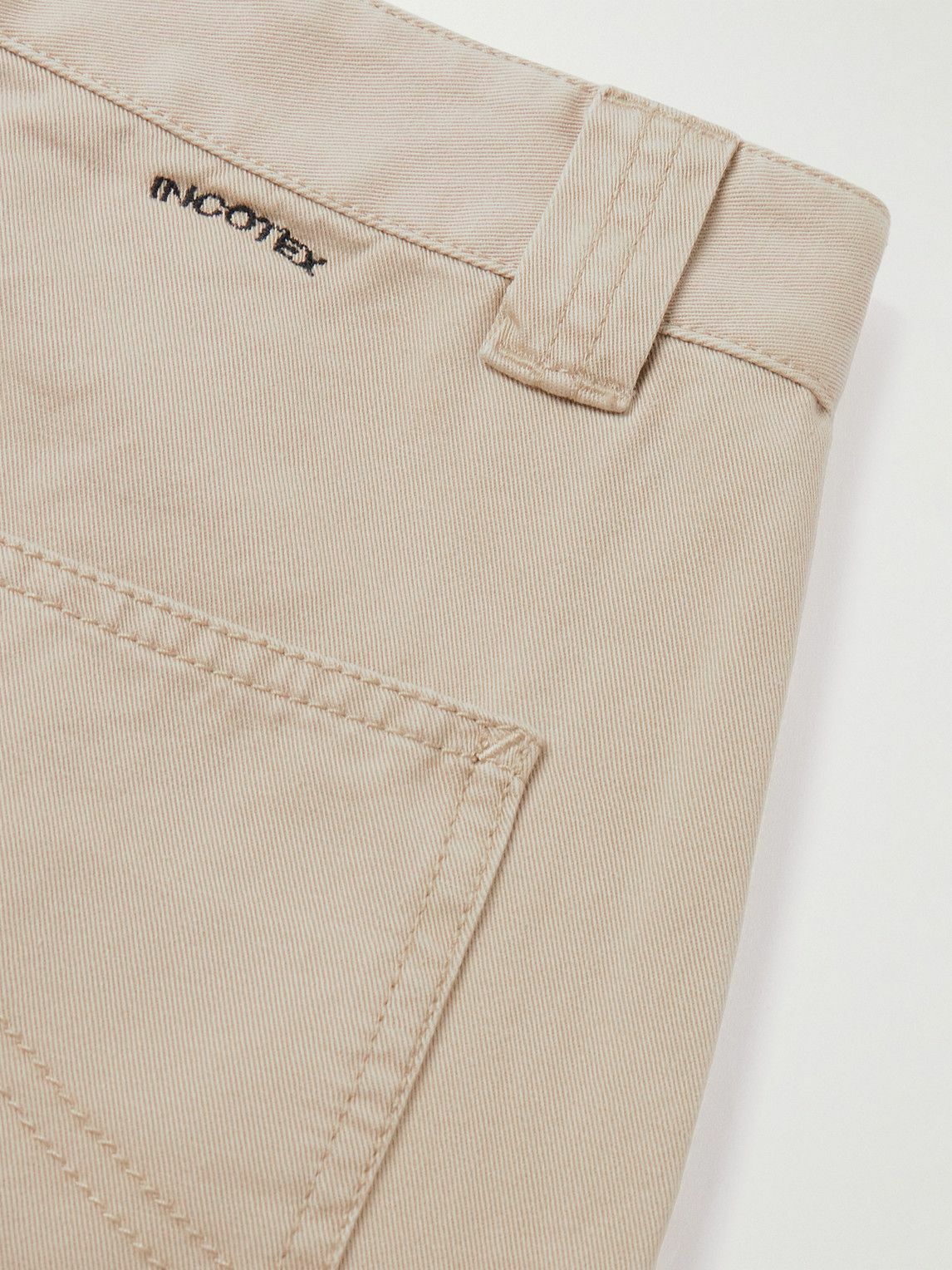 Incotex - Stretch-Cotton Jersey Trousers - Neutrals Incotex