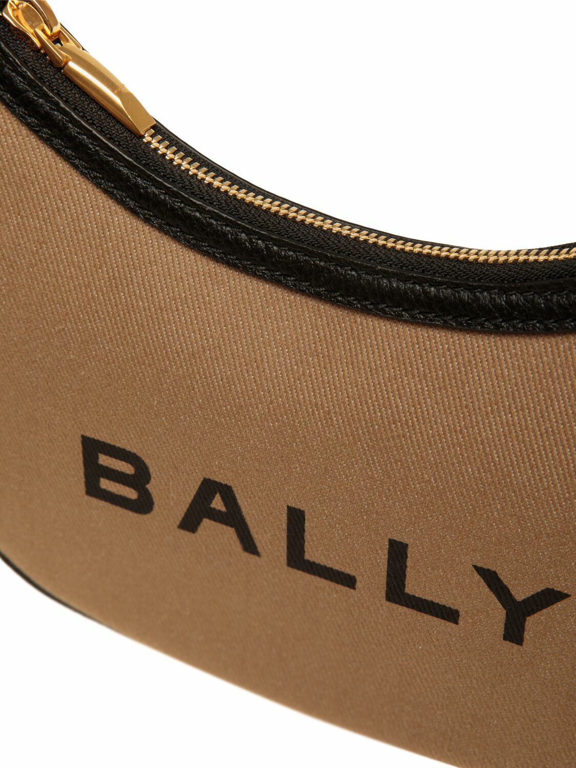 BALLY - Bar Ellipse Logo Canvas Shoulder Bag Bally