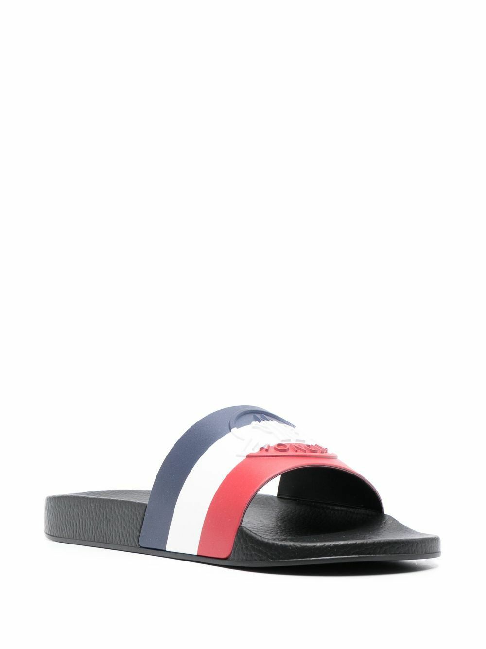 Moncler Black Basile Rubber Slides Moncler