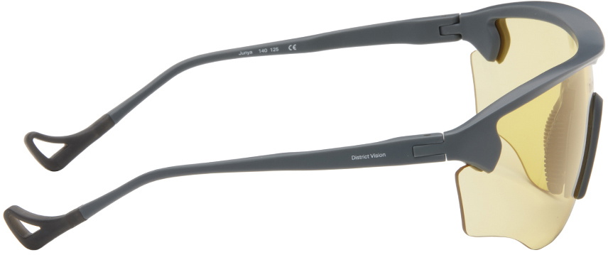 District Vision Gray & Yellow Junya Sunglasses District Vision