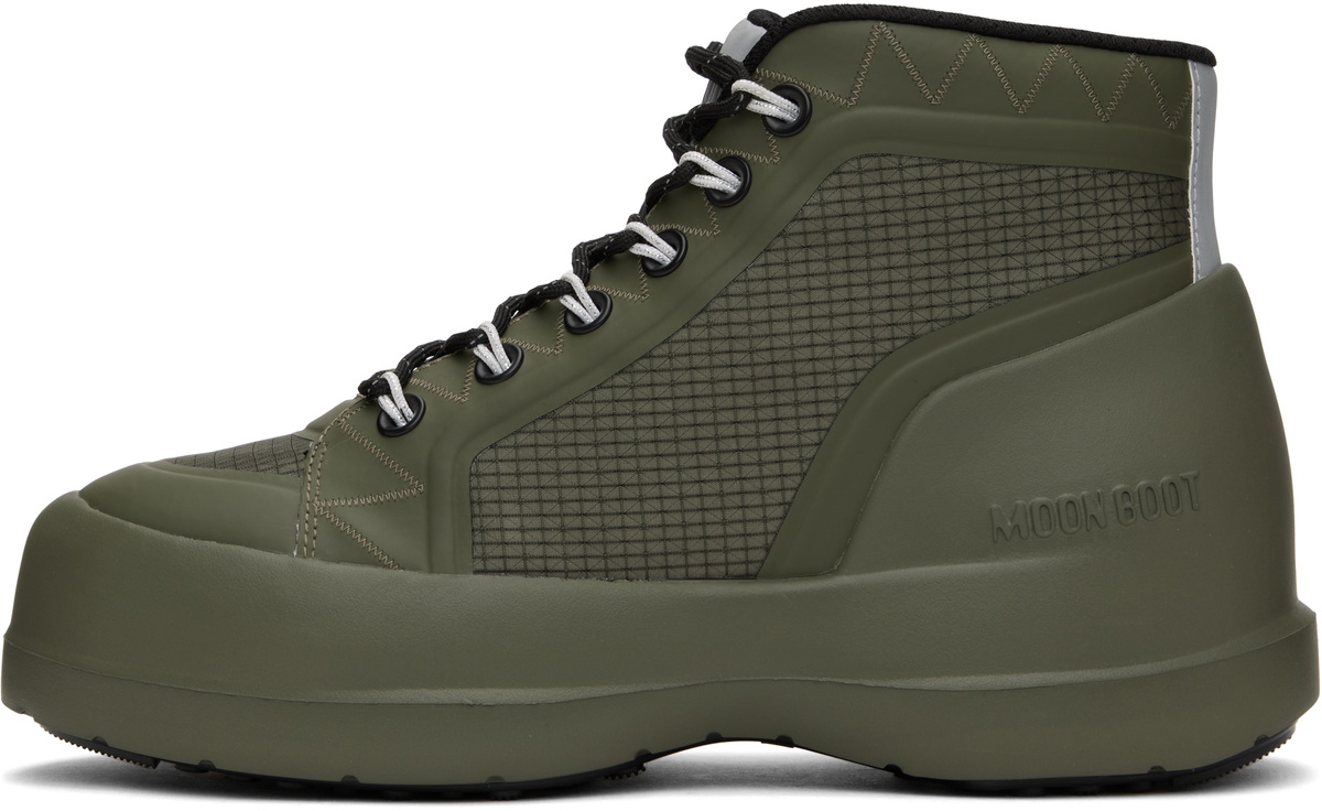 Moon Boot Khaki Luna Trek Mid Nylon Boots Moon Boot