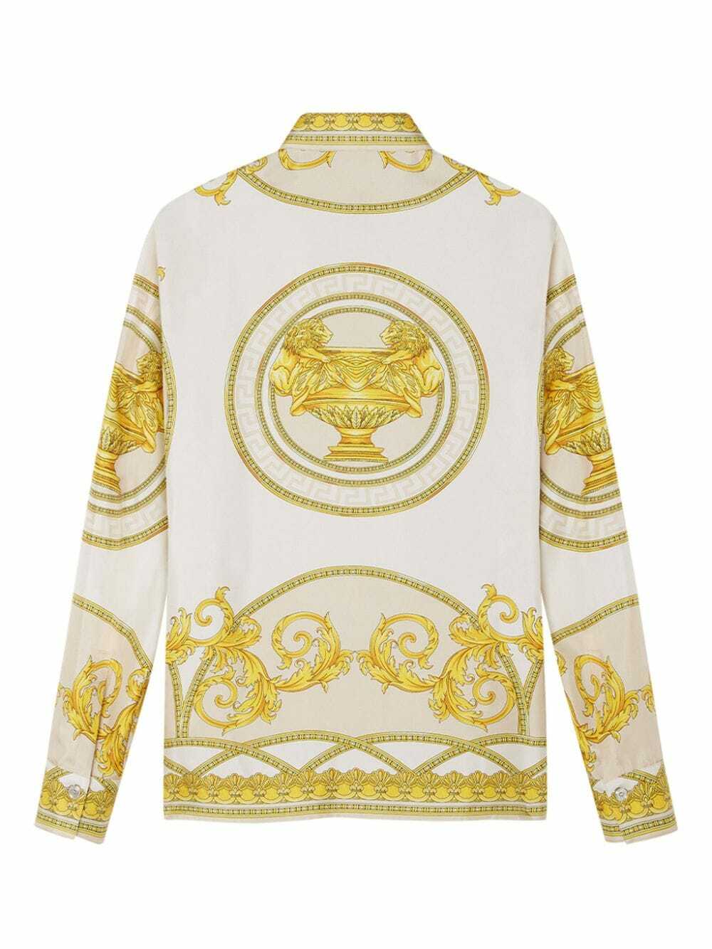 VERSACE - Barocco Print Silk Shirt Versace