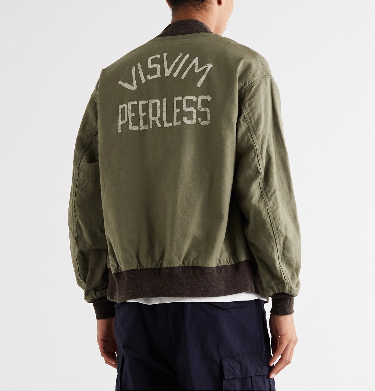 visvim - Logo-Print Cotton Bomber Jacket - Green Visvim