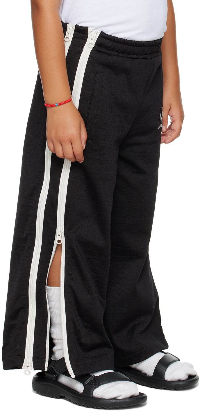 Doublet Kids Black Zip-Up Track Lounge Pants Doublet