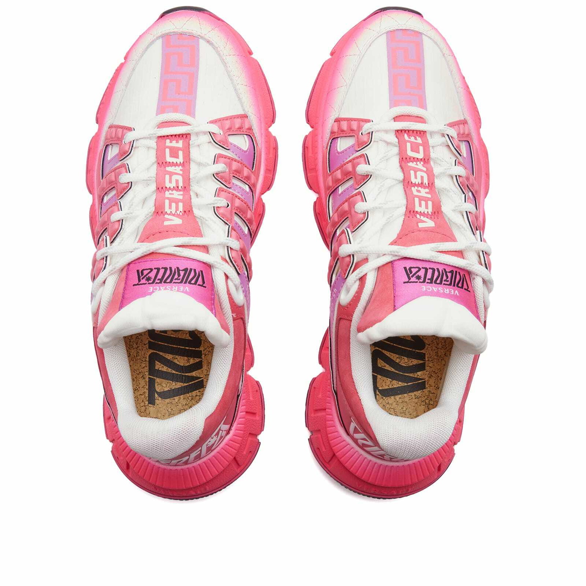 Versace Women's Greca Sneakers in Pink Versace