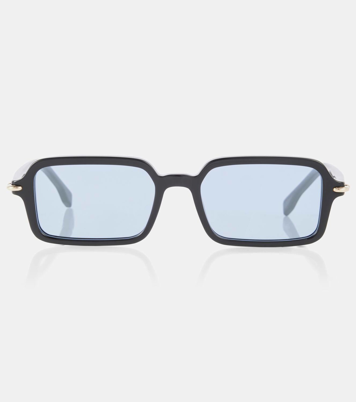 Fendi Fendi First embellished rectangular sunglasses Fendi