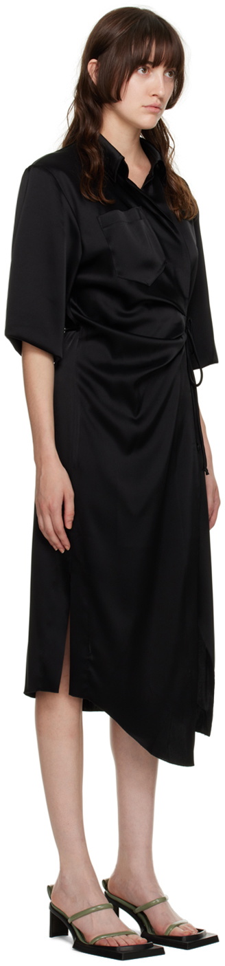 Nanushka Black Lais Midi Dress Nanushka