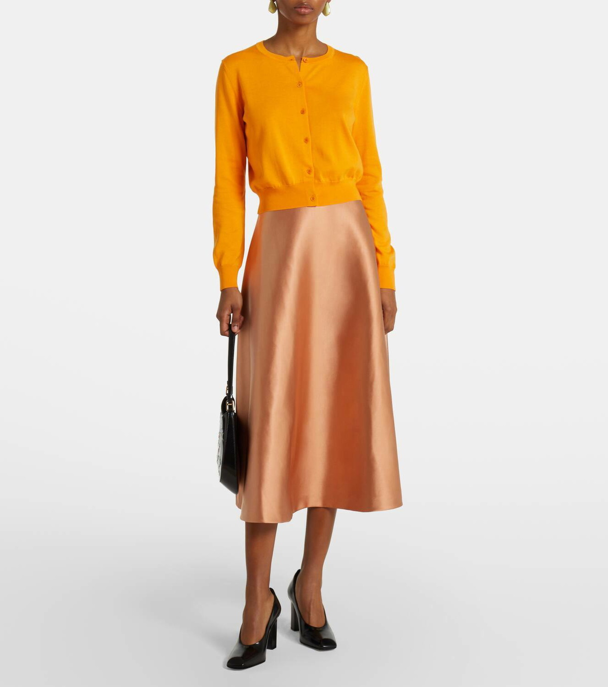 Carolina Herrera Cropped silk and cotton cardigan Carolina Herrera