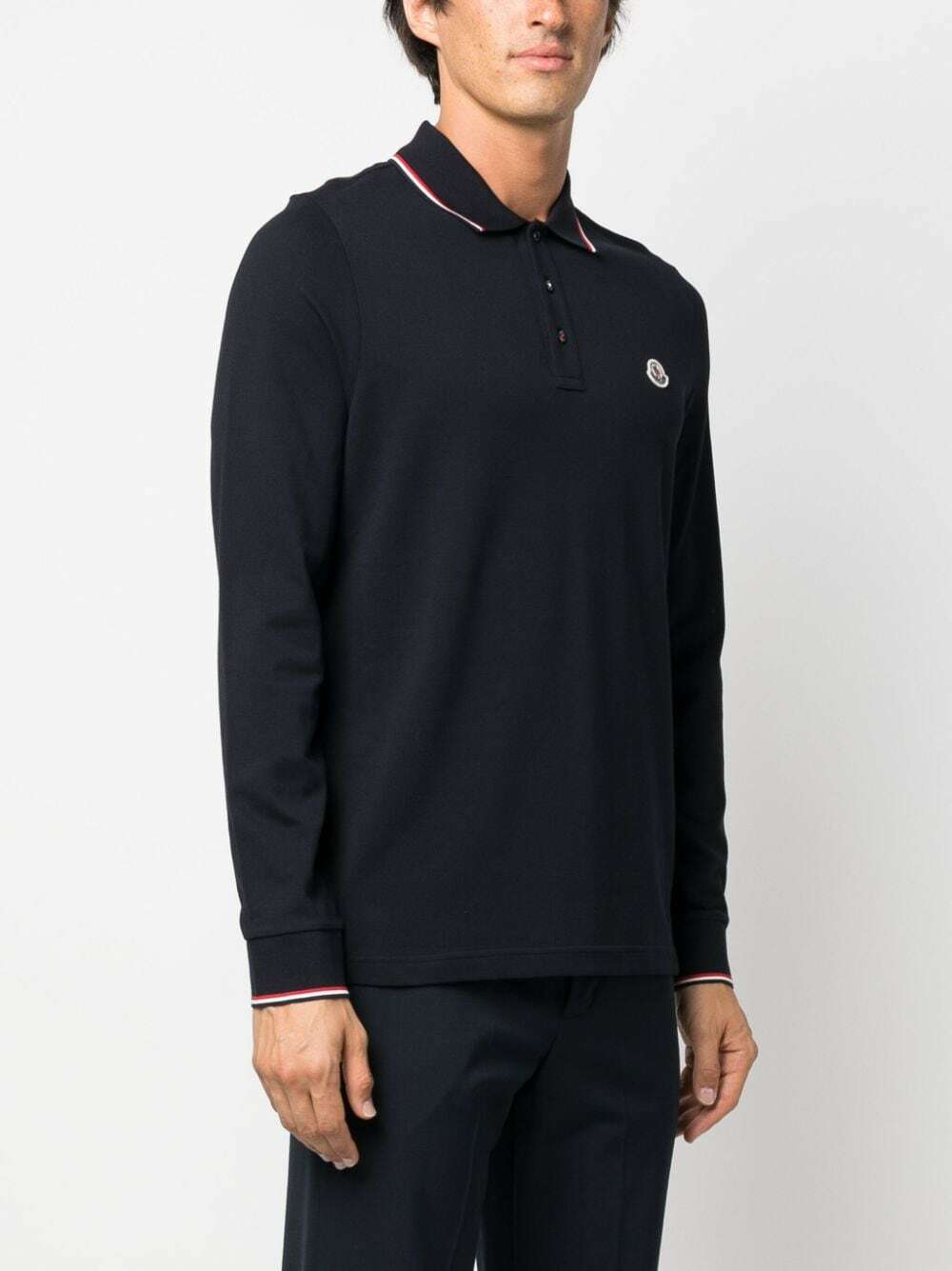 MONCLER - Cotton Polo Shirt With Logo Moncler