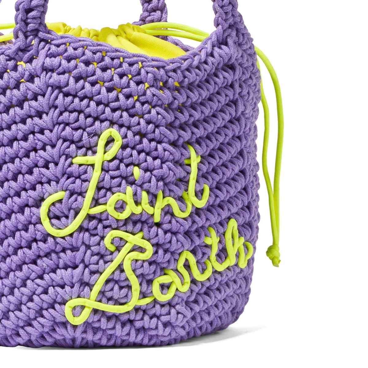 MC2 Saint Barth Rope Violet Crochet Shoulder Bag MC2 Saint Barth