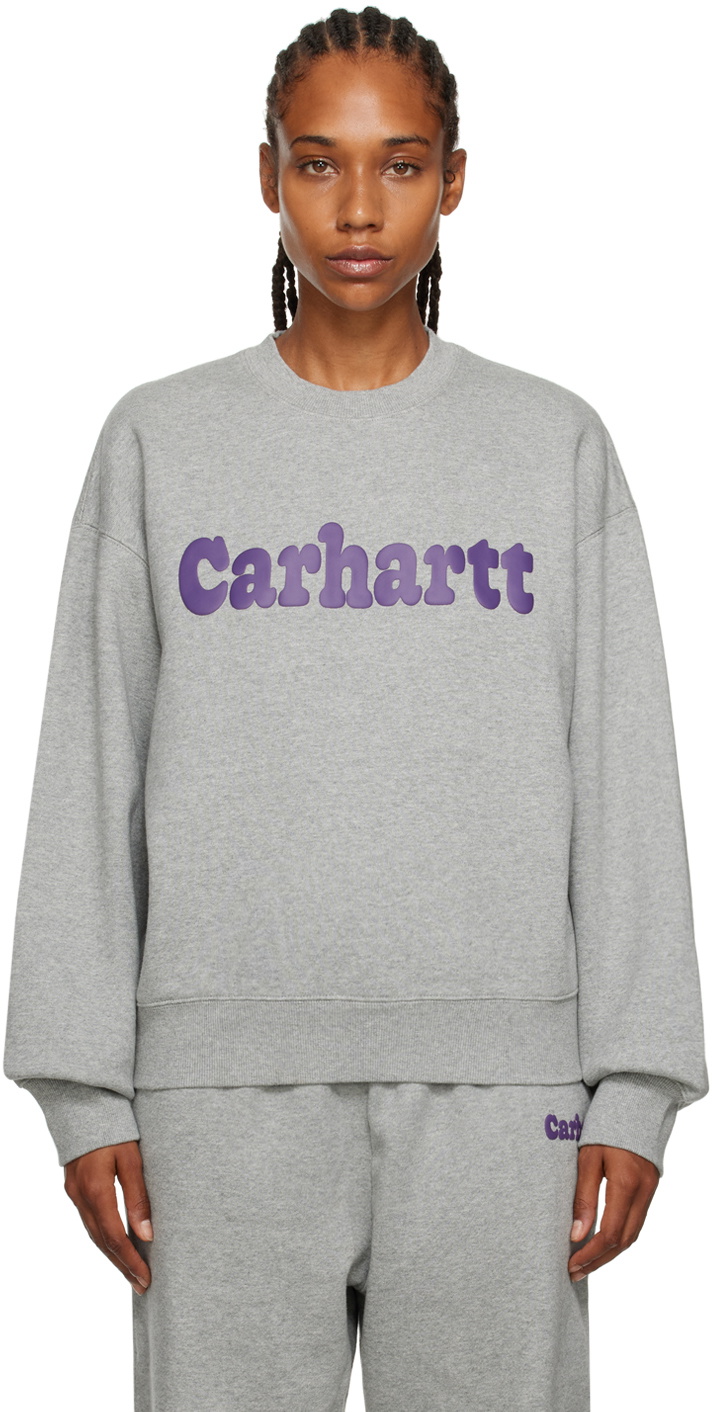 Carhartt Work In Progress Gray Bubbles Sweatshirt Carhartt WIP