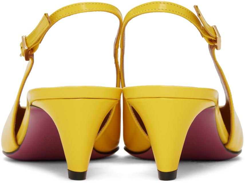 Marni Yellow Rhythm Slingback Heels Marni
