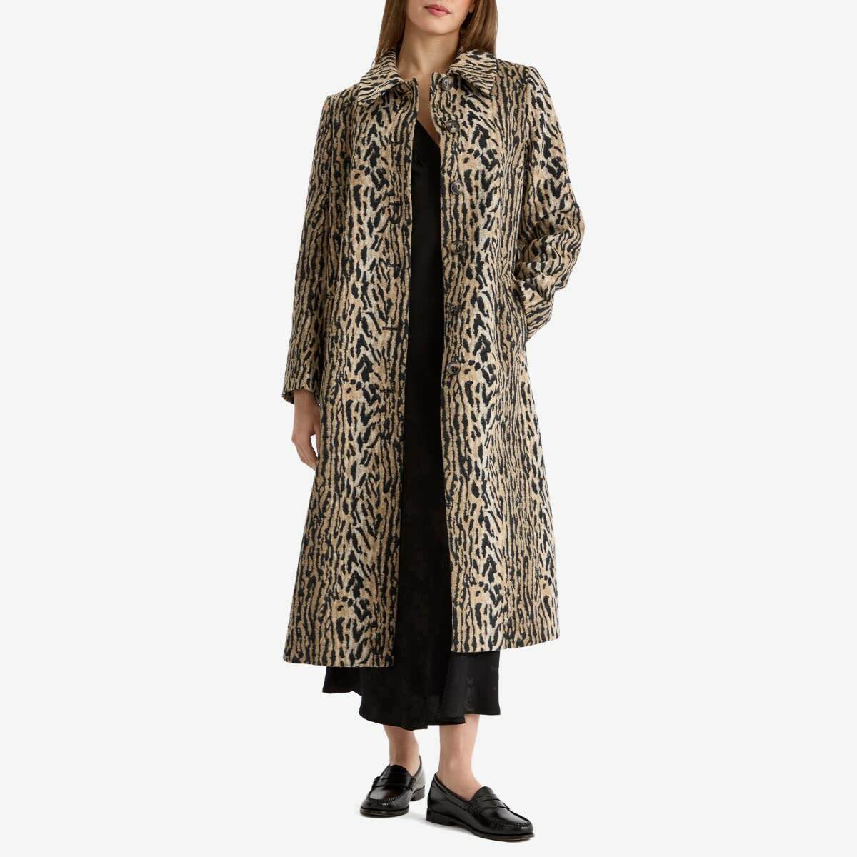 RIXO Women's Milly Jacket in Bohemia Leopard Rixo